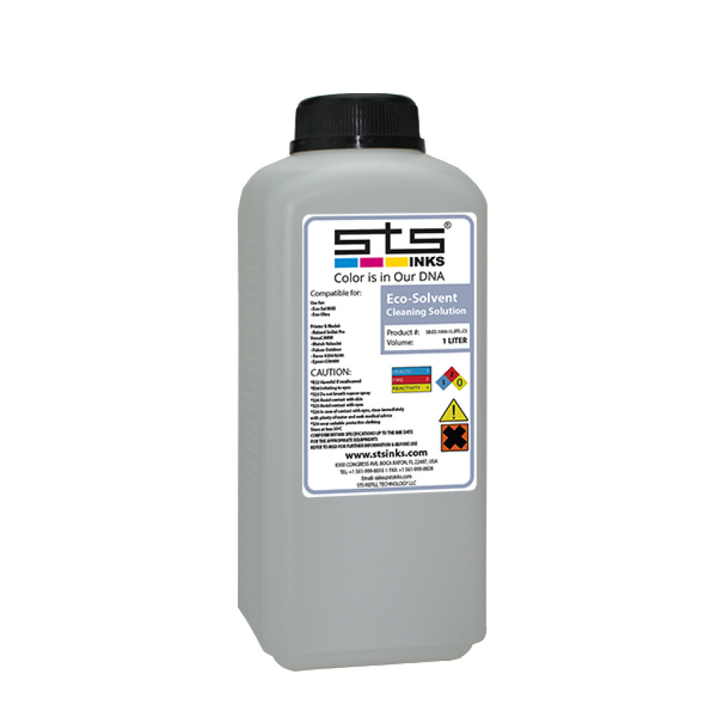 Eco-Solvent Cleaning Solution - 1 Liter Bottle| STS Inks