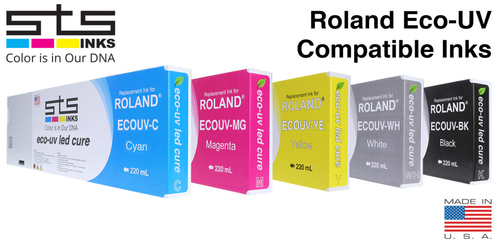 Roland Eco-UV Compatible Inks - STS Inks